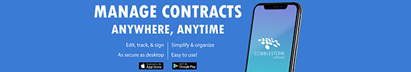 CobbleStone Software Releases New Contract Management Solution Mobile ... CobbleStone Software Releases New Contract Management Solution Mobile ...